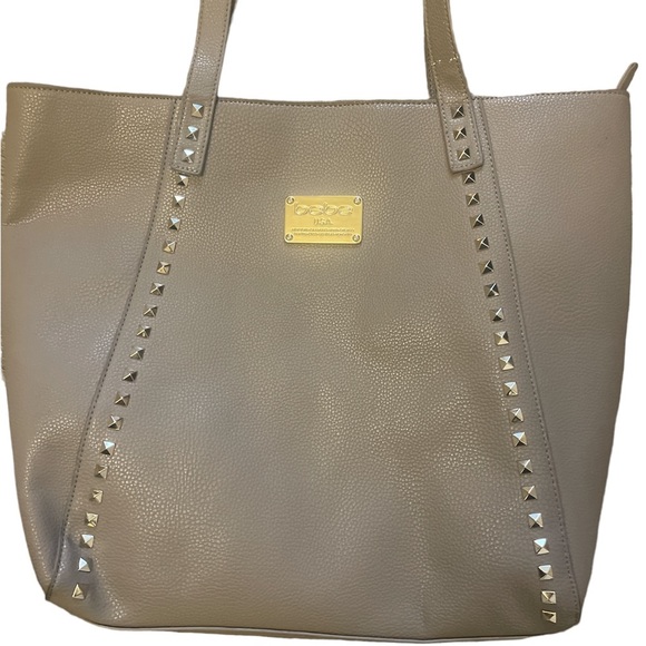 bebe | Accessories | Bebe Large Tote Bag Taupe | Poshmark
